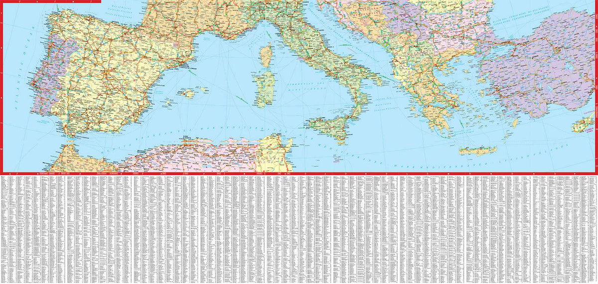 Buy Europe Road Map by Express Maps (2023) – The Chart & Map Shop