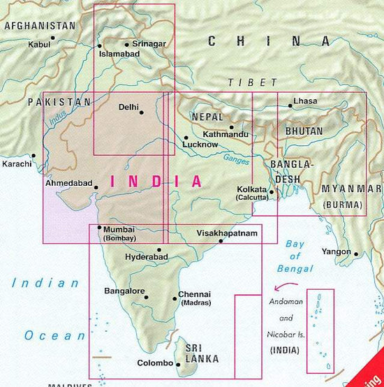 Buy India West Road Map by Nelles (2020) – The Chart & Map Shop