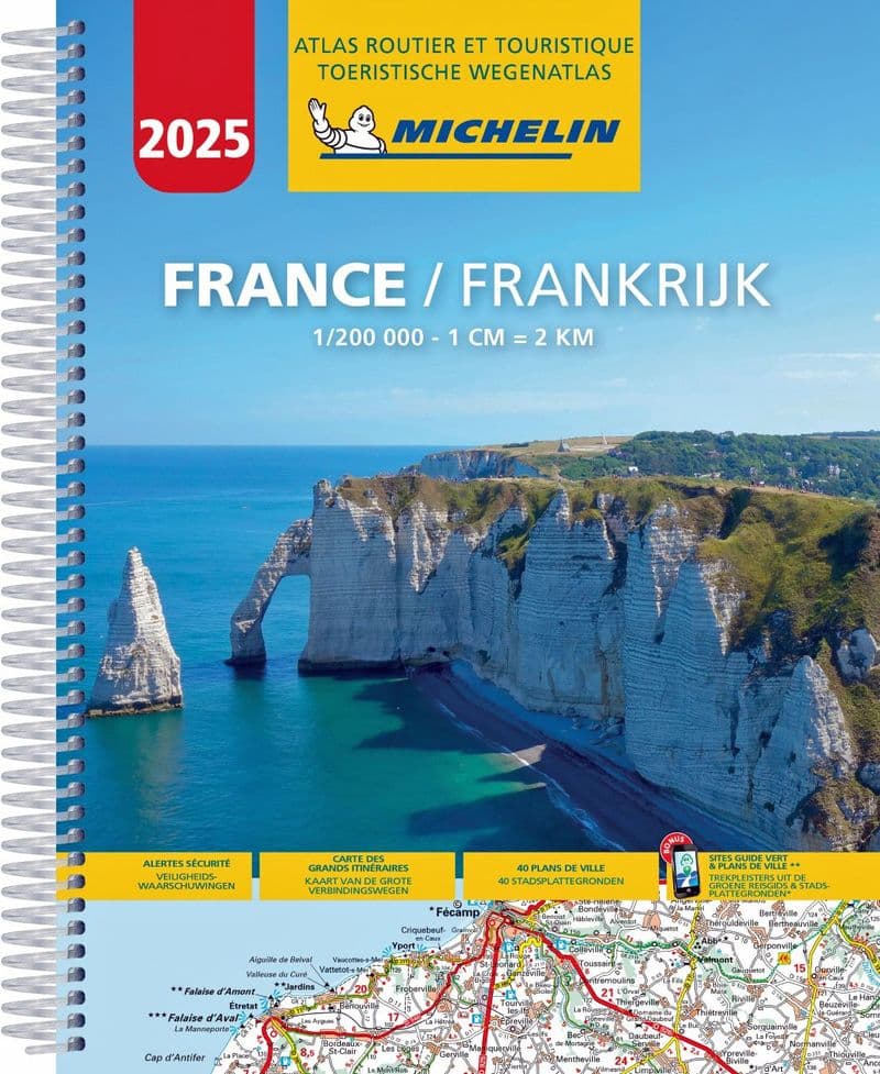 Buy France - A4 Road Atlas - Spiral - 2025 – The Chart & Map Shop