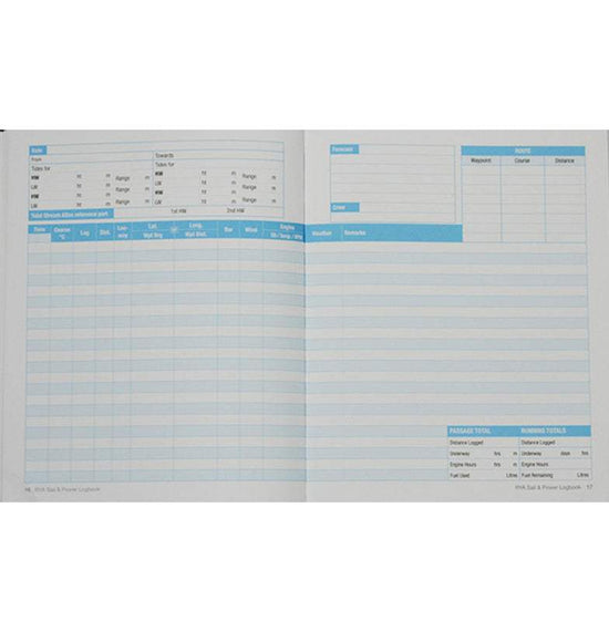 Buy RYA Sail & Power Logbook – The Chart & Map Shop
