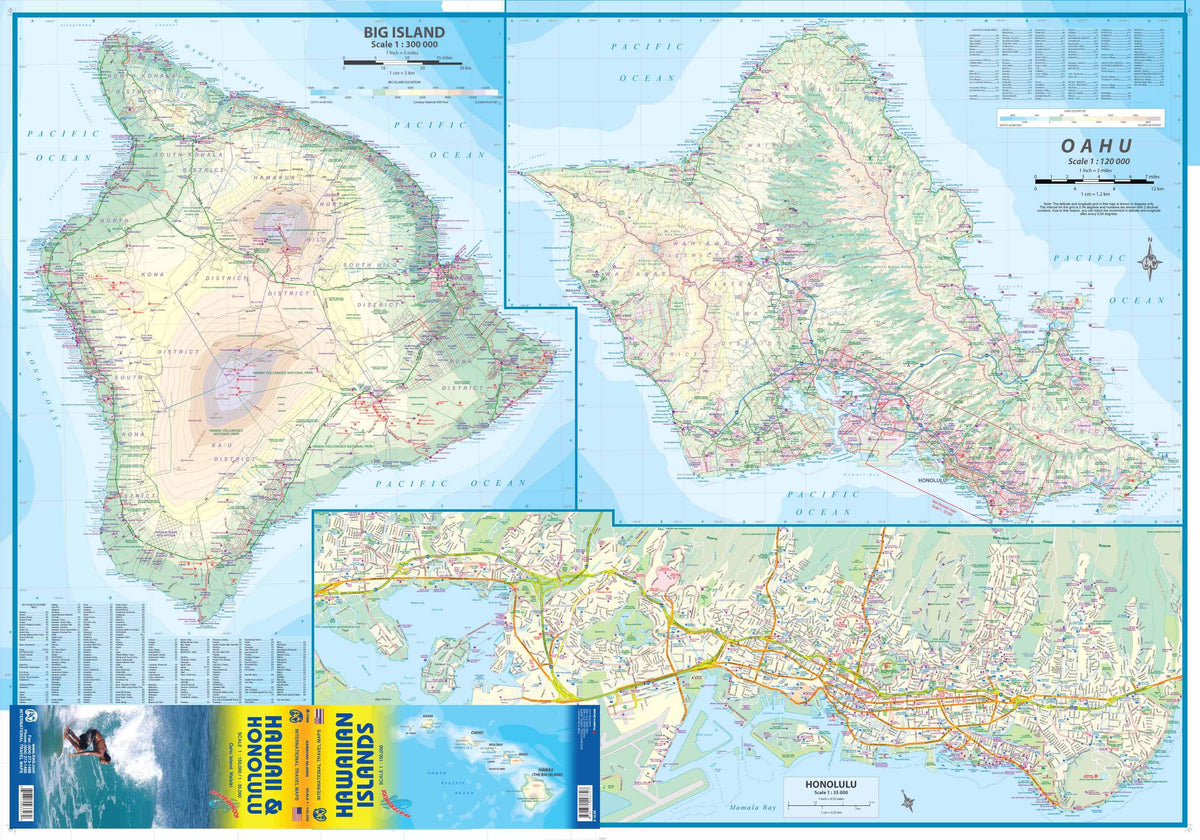Buy Hawaii & Honolulu Road Map by ITMB (2023) – The Chart & Map Shop