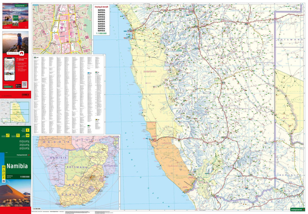 Buy Namibia Road Map by Freytag & Berndt (2023) – The Chart & Map Shop
