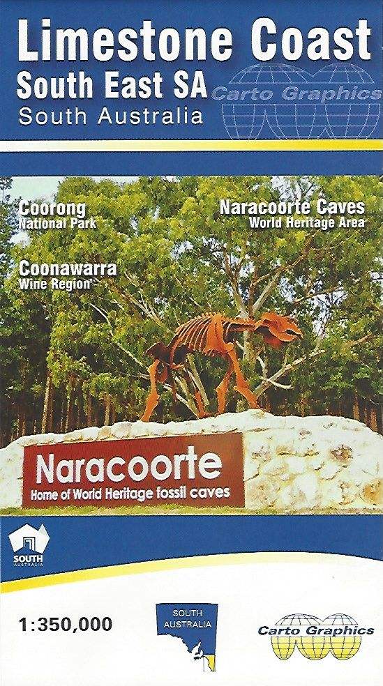 Buy Limestone Coast South East SA Road Map by Carto Graphics – The ...