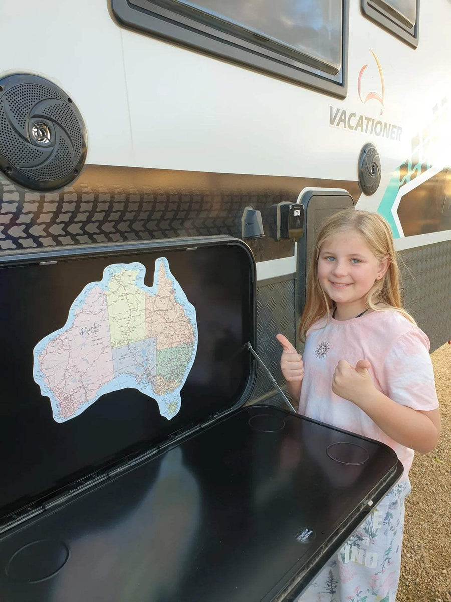 Buy Map of Australia Sticker – The Chart & Map Shop