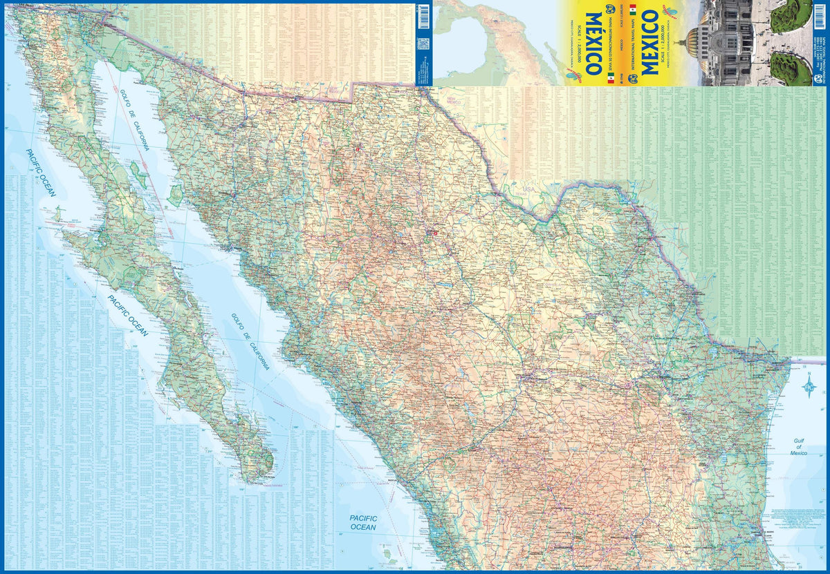 Buy Mexico Road Map by ITMB (2022) – The Chart & Map Shop