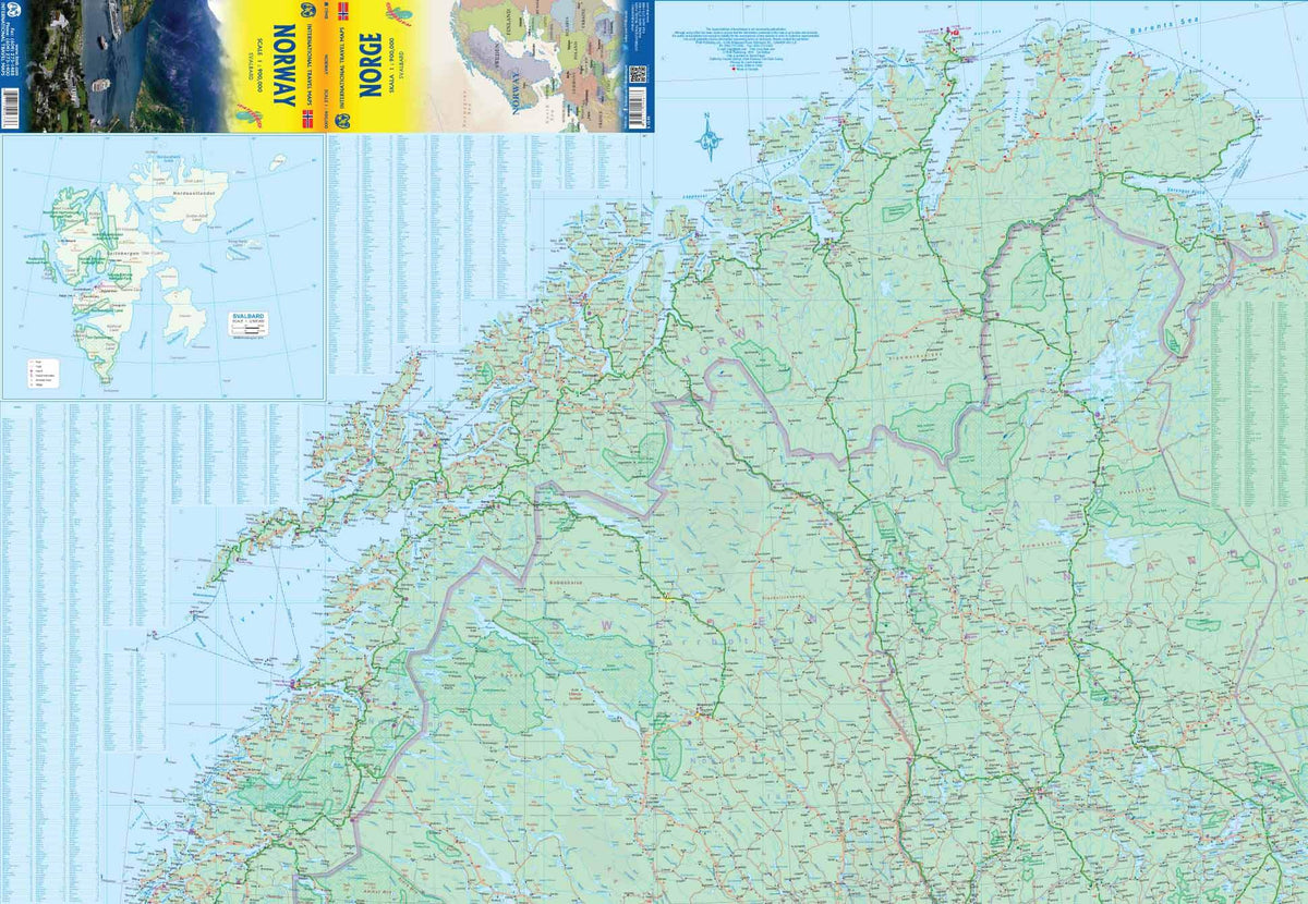 Buy Norway Road Map by ITMB (2023) – The Chart & Map Shop