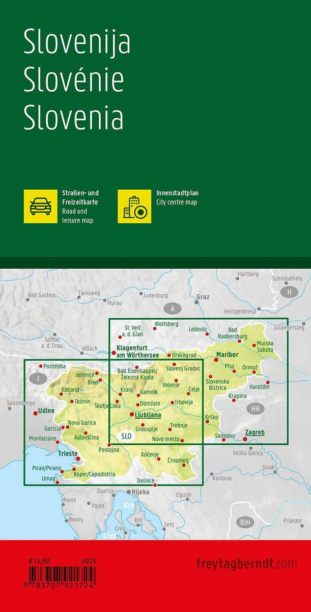 Buy Slovenia Road Map by Freytag & Berndt (2023) – The Chart & Map Shop