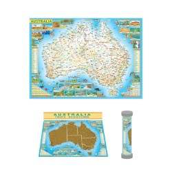 Buy Australia Scratch Map (Small) by QPA – The Chart & Map Shop