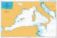 Buy Nautical Chart BA 4301 Mediterranean Sea Western Part (2012) – The ...