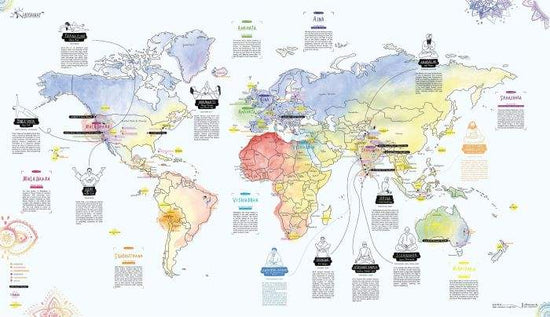 Buy Awesome Maps Yoga Map – The Chart & Map Shop