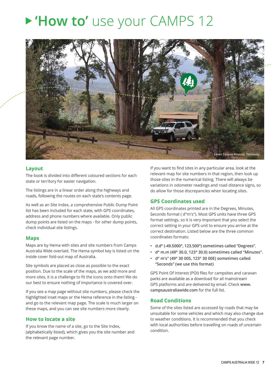 Buy Camps 12 Australia Wide: Easy Read with Campsite Photos – The Chart ...