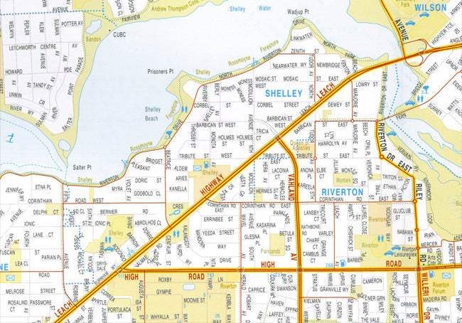 Buy Perth Roads & Suburbs Road Map by QPA – The Chart & Map Shop