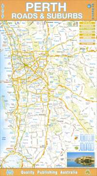 Buy Perth Roads & Suburbs Road Map by QPA – The Chart & Map Shop