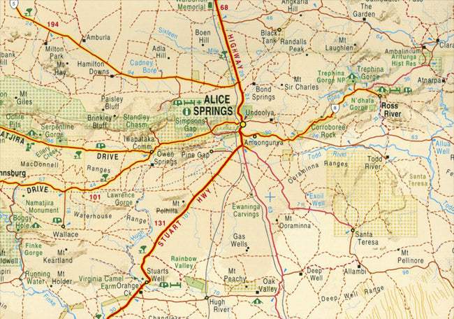 Buy Northern Territory Compact Road Map by QPA – The Chart & Map Shop