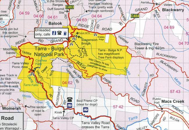 Buy South Gippsland-Wilsons Promontory Adventure Road Map (1st Edition ...