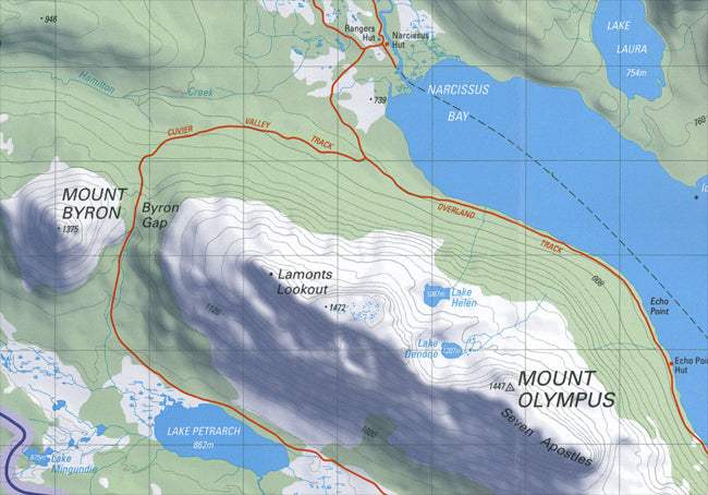 Buy Lake St. Clair Day Walk Map by TasMap (1998) – The Chart & Map Shop