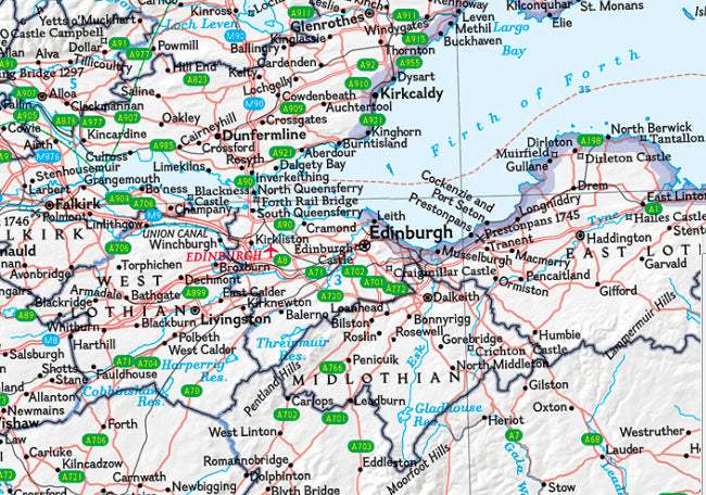 Buy Scotland Wall Map by National Geographic (2010) – The Chart & Map Shop