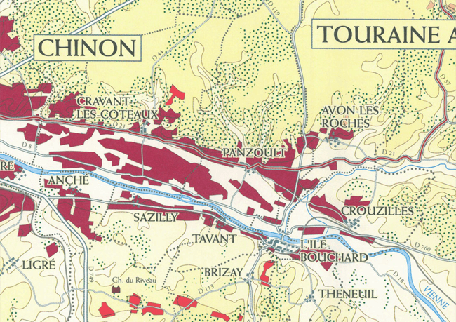 Buy Wines of Touraine Road Map (1st Edition) by IGN (2006) – The Chart ...