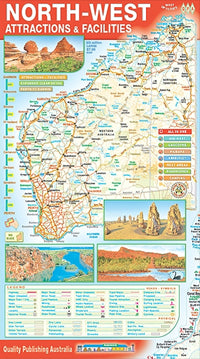 Buy North-West Australia Attractions & Facilities Road Map by QPA – The ...