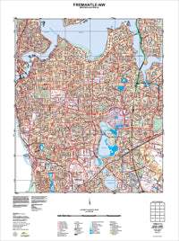 Buy 2033-I-NW Fremantle Topographic Map by Landgate (2011) – The Chart ...