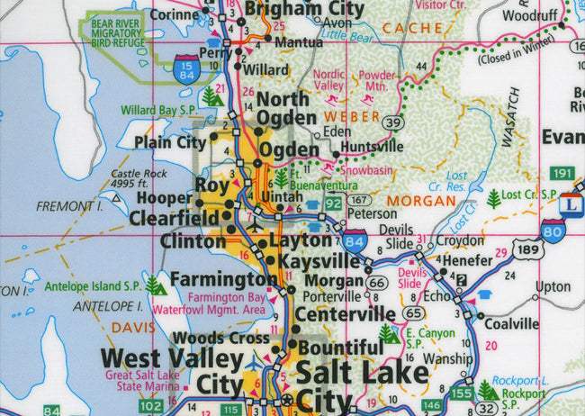 Buy Nevada & Utah State Road Map by Rand McNally (2011) – The Chart ...