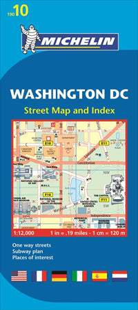 Buy Washington DC Road Map by Michelin (2012) – The Chart & Map Shop