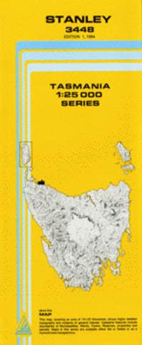 Buy 3448 Stanley Topographic Map (1st Edition) by TasMap (1984) – The ...