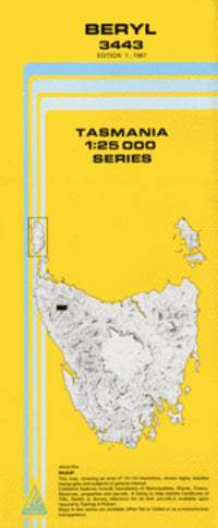 Buy 3443 Beryl Topographic Map (1st Edition) by TasMap (1987) – The ...