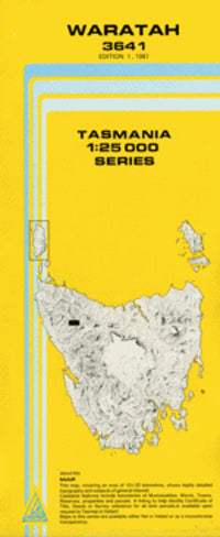 Buy 3641 Waratah Topographic Map (1st Edition) by TasMap (1987) – The ...