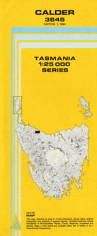 Buy 3845 Calder Topographic Map (1st Edition) by TasMap (1984) – The ...