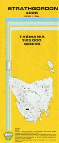 Buy 4226 Strathgordon Topographic Map (1st Edition) by TasMap (1990 ...