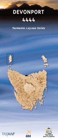 Buy 4444 Devonport Topographic Map (3rd Edition) by TasMap (2010) – The ...