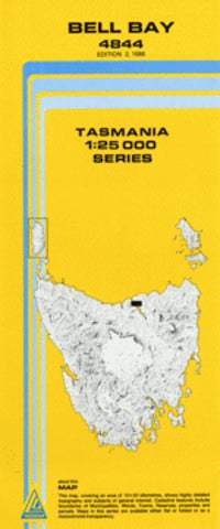 Buy 4844 Bell Bay Topographic Map (2nd Edition) by TasMap (1986) – The ...
