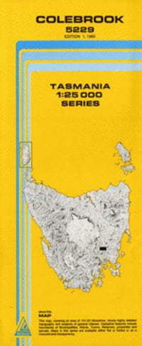 Buy 5229 Colebrook Topographic Map (1st Edition) by TasMap (1985) – The ...