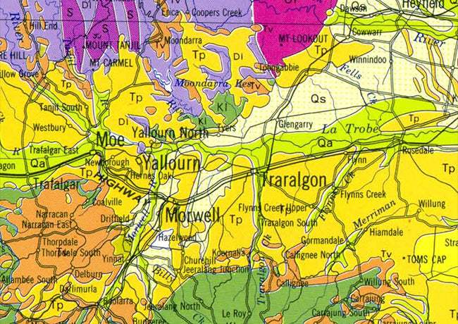 Buy Victoria Geological Map – The Chart & Map Shop