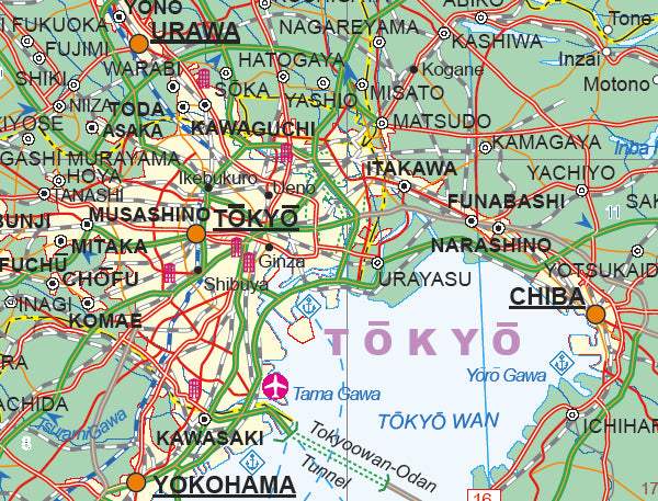 Buy Tokyo & Central Japan Road Map (4th Edition) by ITMB (2013) – The ...