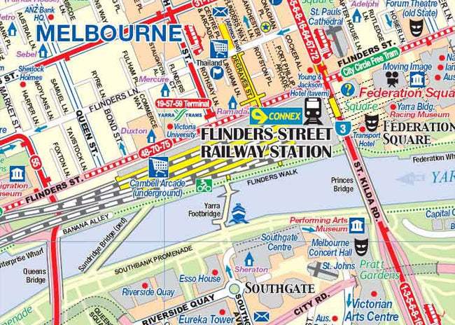 Buy Melbourne Road Map (1st Edition) by ITMB (2007) – The Chart & Map Shop