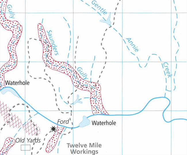 Buy Old Halls Creek Goldfield Gold Relic Map by Doug Stone – The Chart ...