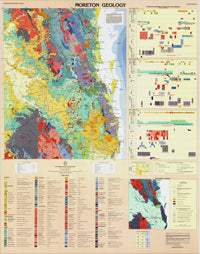 Buy Moreton QLD Geological Map – The Chart & Map Shop