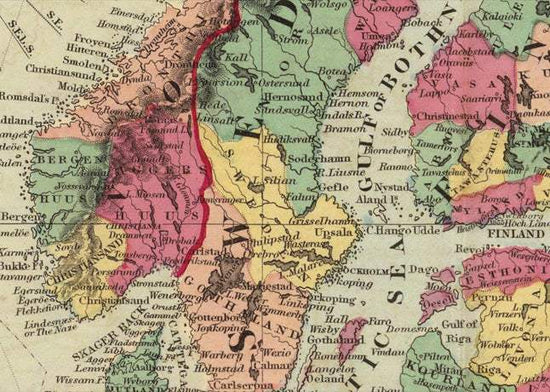 Buy 1860 Europe Historical Map – The Chart & Map Shop