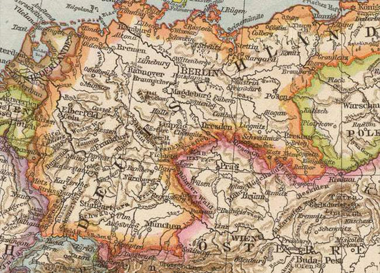 Buy 1881 Europe Historical Map – The Chart & Map Shop