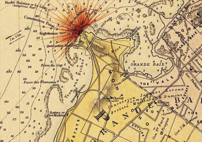 Buy 1880 Mauritius Historical Map – The Chart & Map Shop