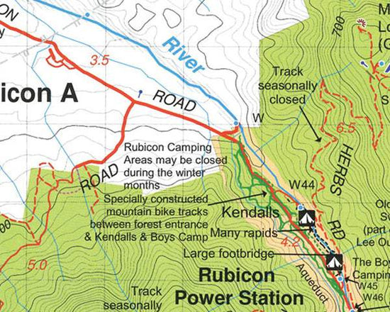Buy Big River-Rubicon-Woods Point Forest Activities Road Map (3rd ...