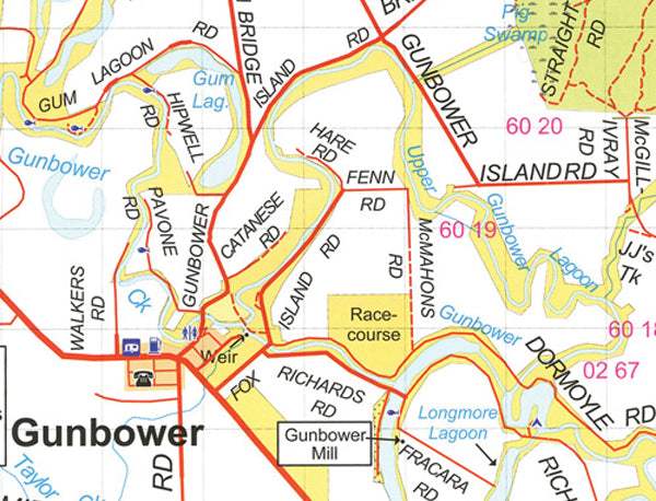 Buy Cohuna-Echuca-Gunbower Forest Activities Road Map (1st Edition) by ...