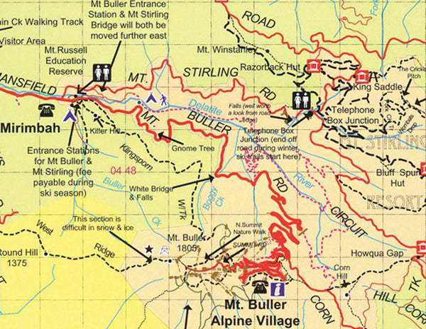Buy Mansfield-Mt Howitt Adventure Road Map (5th Edition) by Rooftop ...