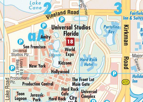 Buy Orlando (11th Edition) City Map by Borch Map (2013) – The Chart ...