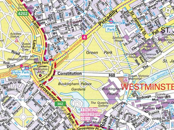 Buy London Road Map by Hallwag (2012) – The Chart & Map Shop