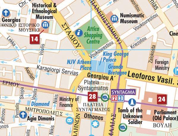 Buy Athens Road Map (12th Edition) by Borch Map (2013) – The Chart ...