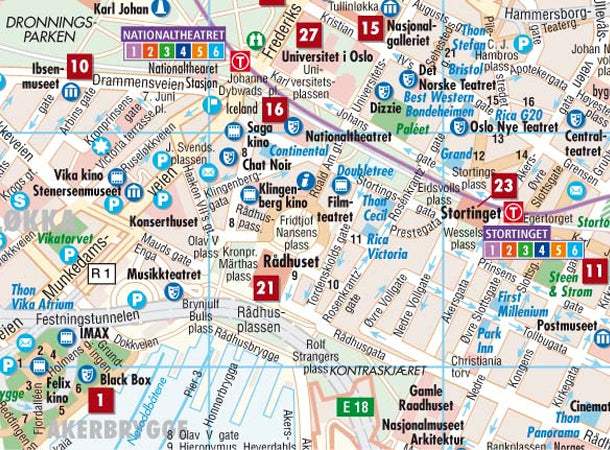 Buy Oslo Road Map (5th Edition) by Borch Map (2012) – The Chart & Map Shop