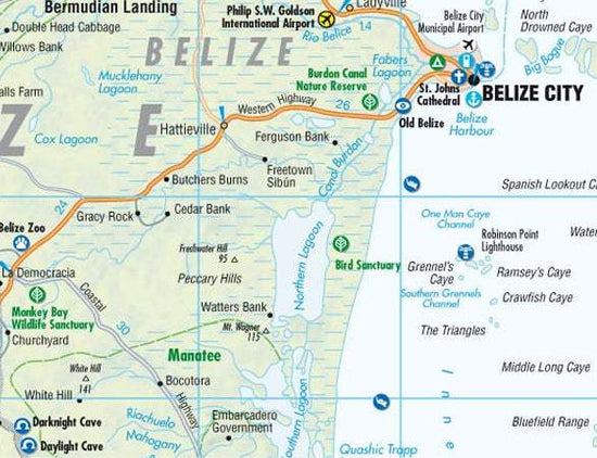 Buy Belize Road Map (2nd Edition) by Borch Map (2012) – The Chart & Map ...